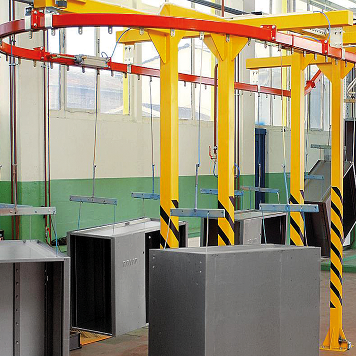 Monorail overhead conveyor - Single line conveyor from Caldan
